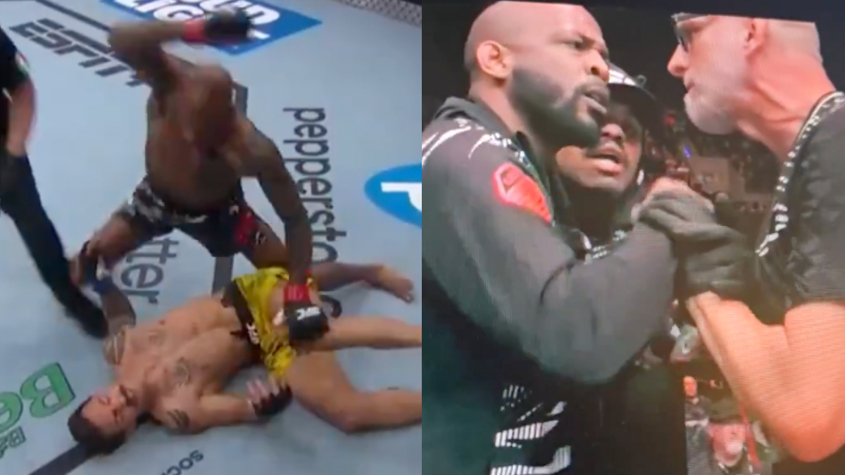 Watch UFC Fighter's Cornermen Square Up Moments After KO Win At UFC ...