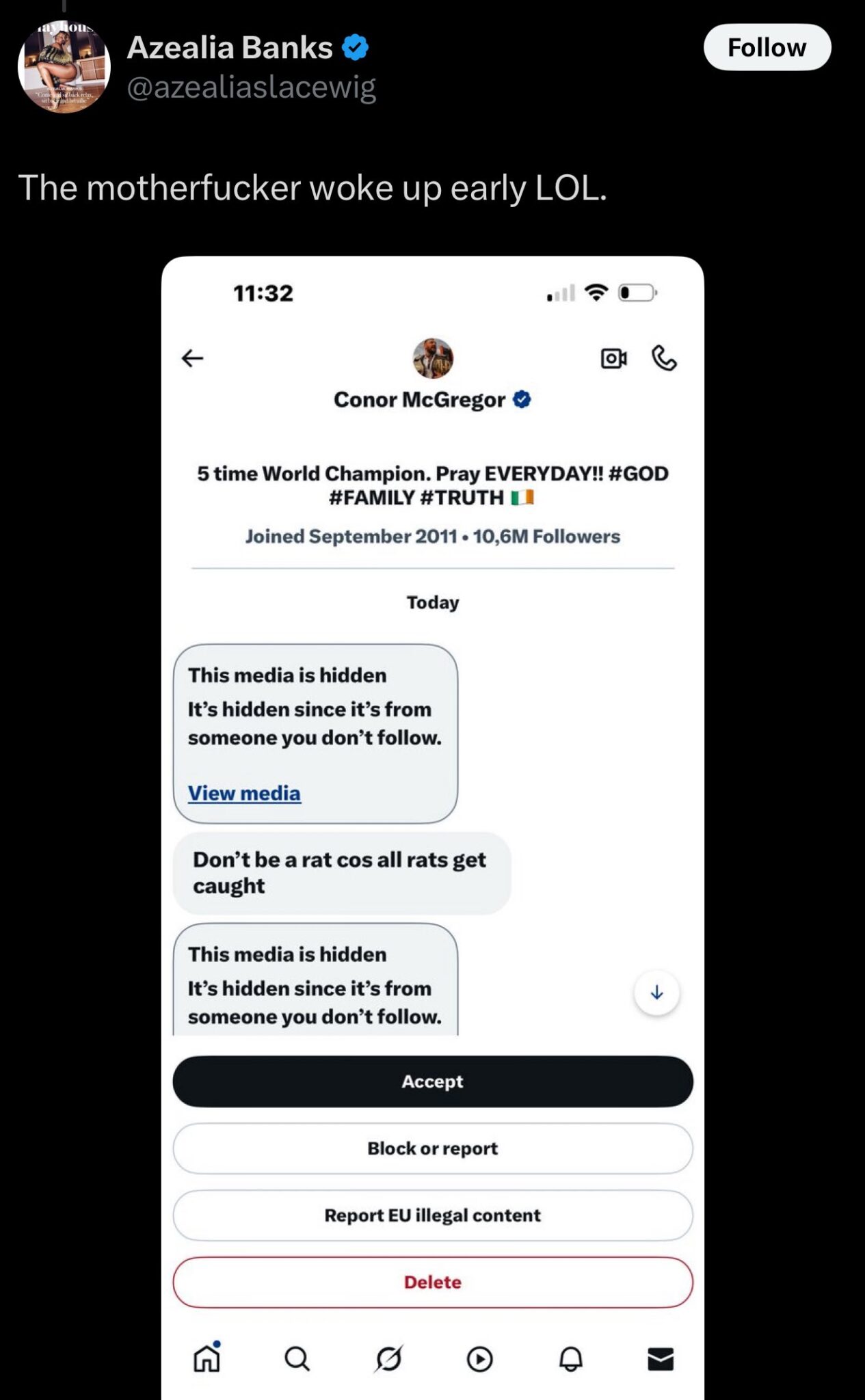 Azealia Banks Reveals NSFW Pictures Of Conor McGregor – Private DM’s ...