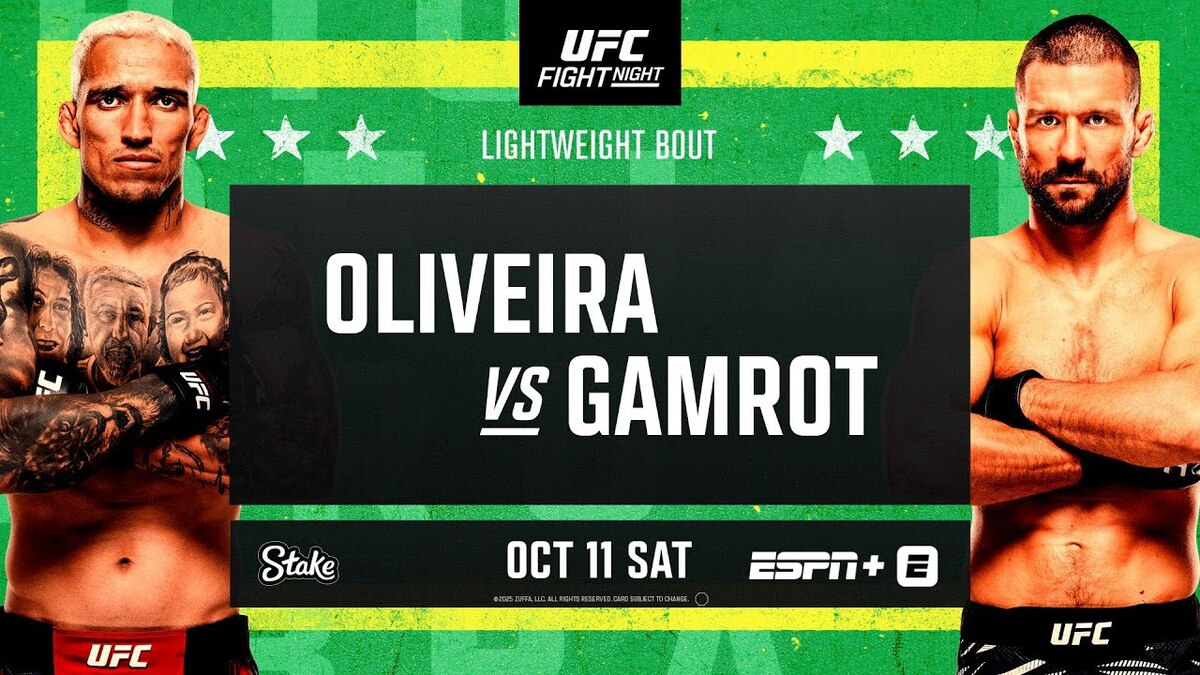 UFC Fight Night Results & Highlights: Charles Oliveira Submits Mateusz ...