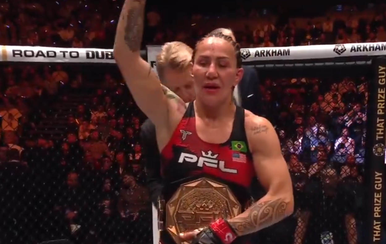 VIDEO: Cris Cyborg Locks Up Choke, Submits Sara Collins In Women's ...
